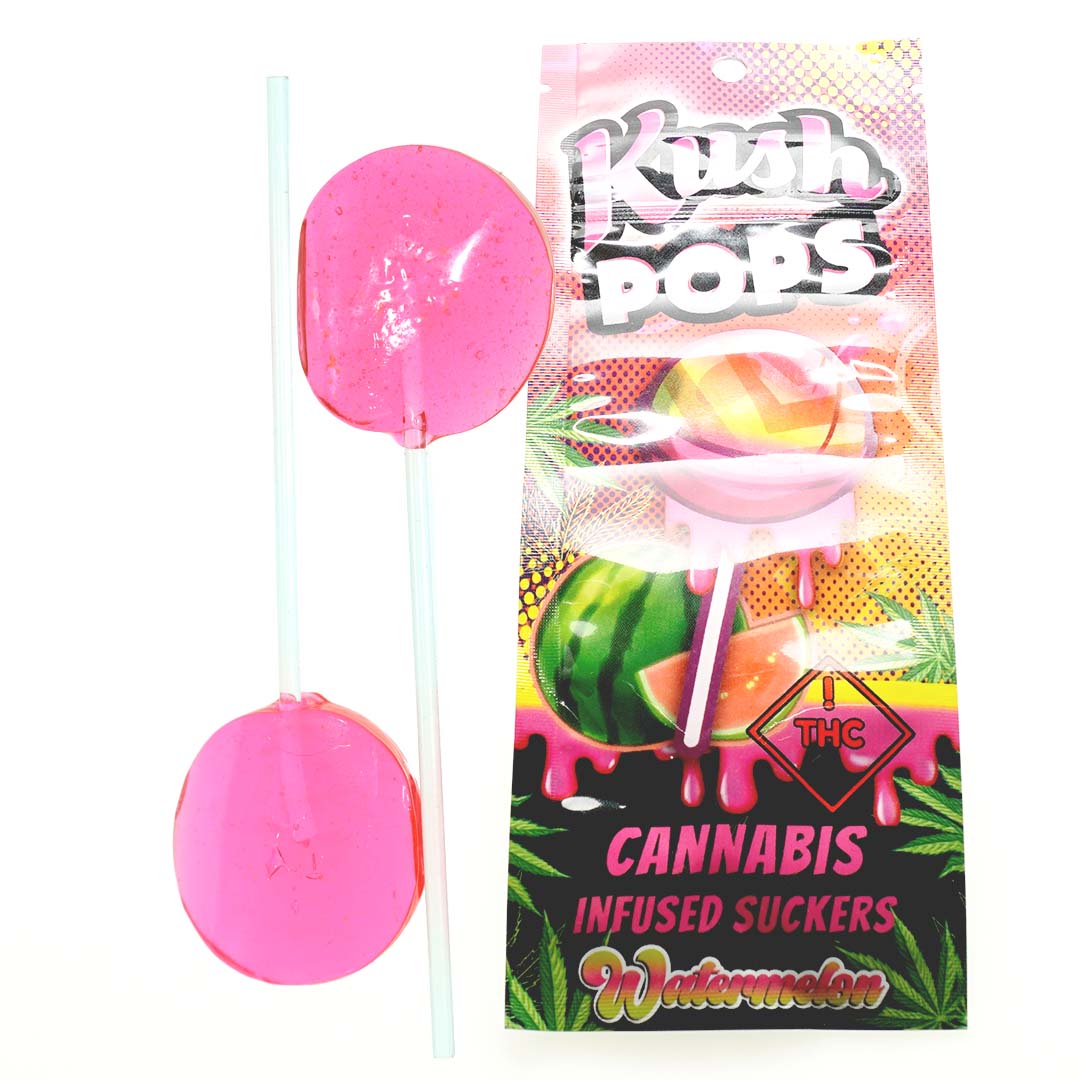 Watermelon - 50mg |Kush Pops | GH Gourmet Suckers